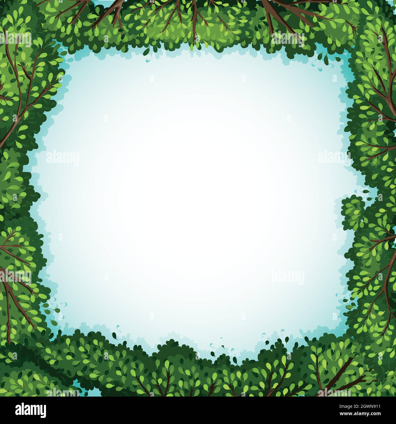 Frame of plants Stock Vector Images - Alamy