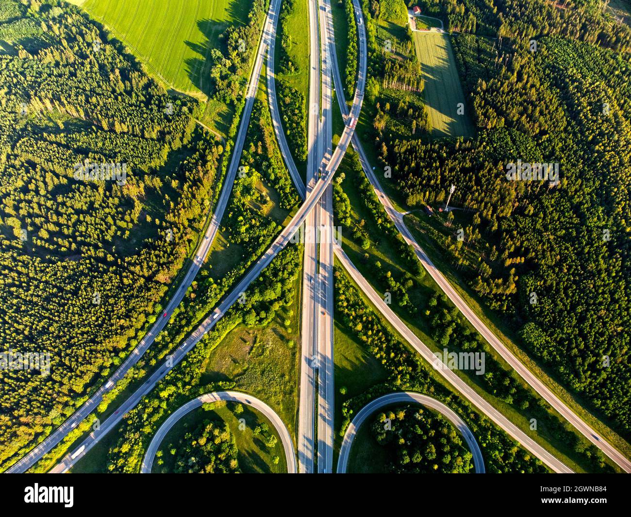Autobahn intersection hi-res stock photography and images - Alamy
