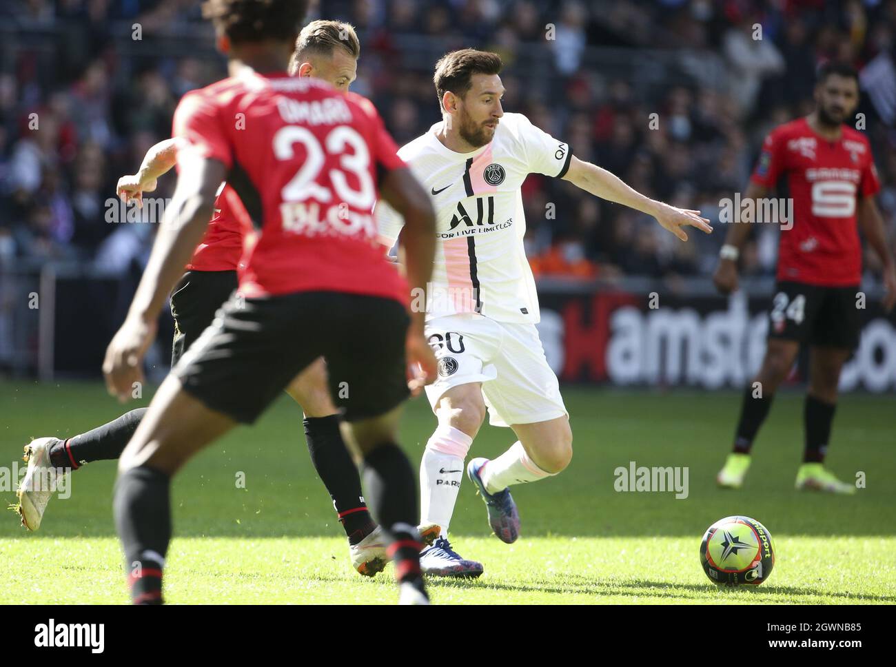 Lionel Messi of PSG during the French championship Ligue 1 football ...