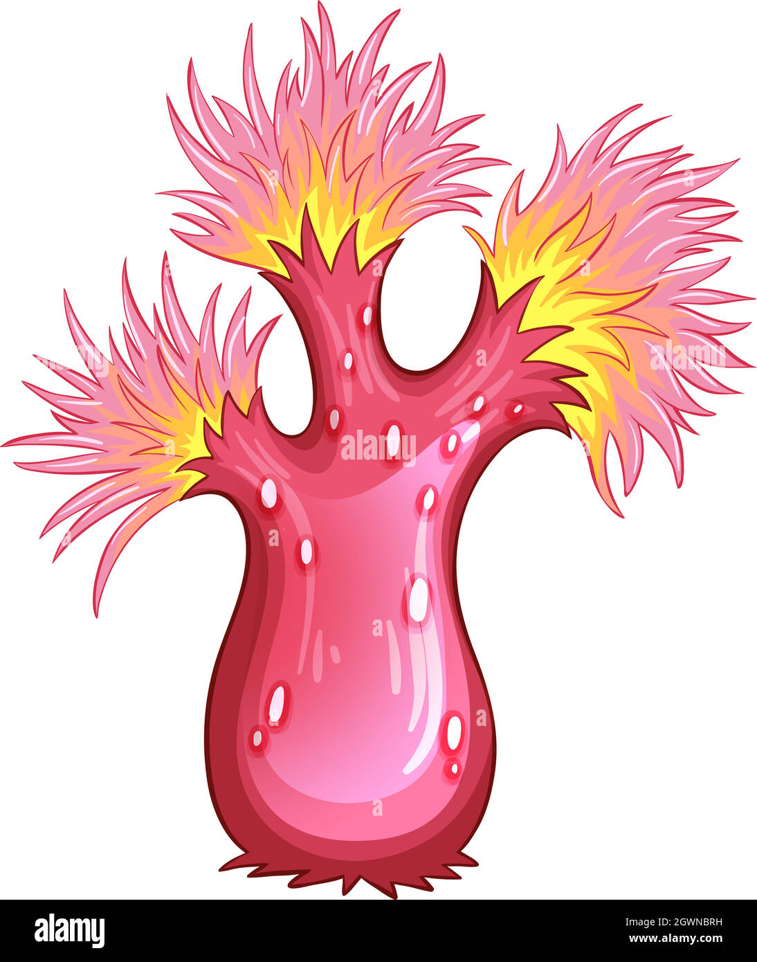 One white pink flower on Stock Vector Images - Alamy