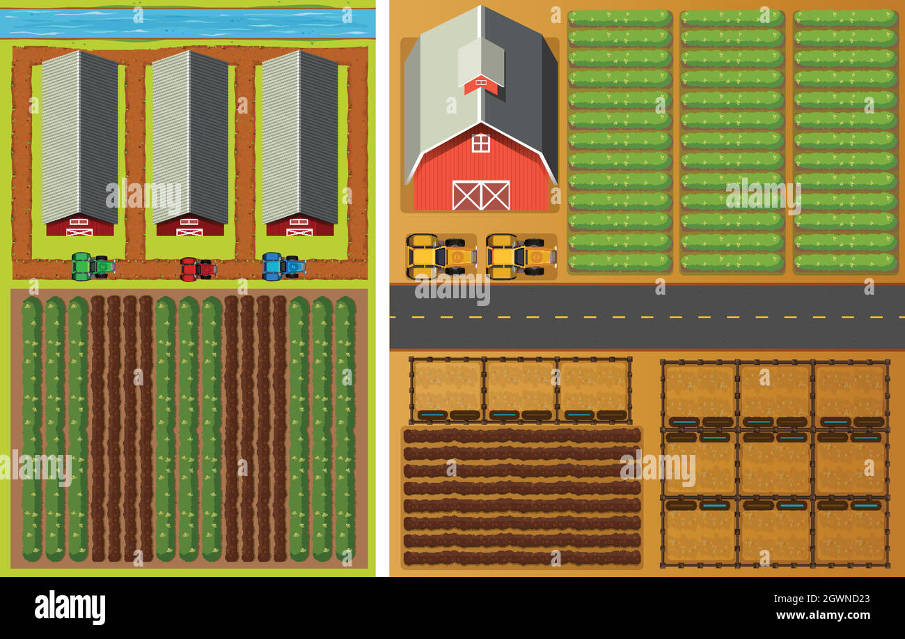 Planting top view Stock Vector Images - Alamy