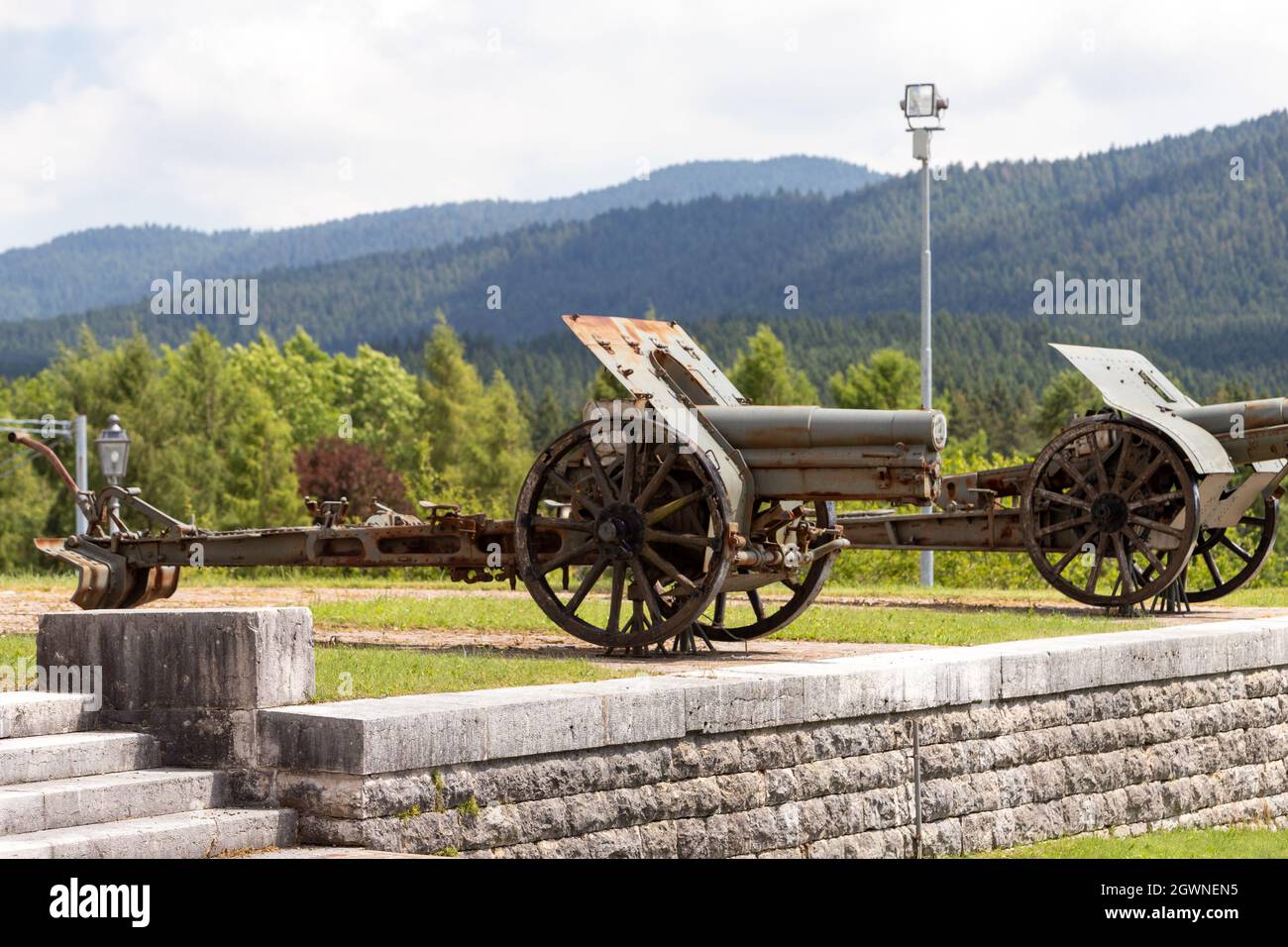 Howitzers Of The First World War Stock Photo - Alamy