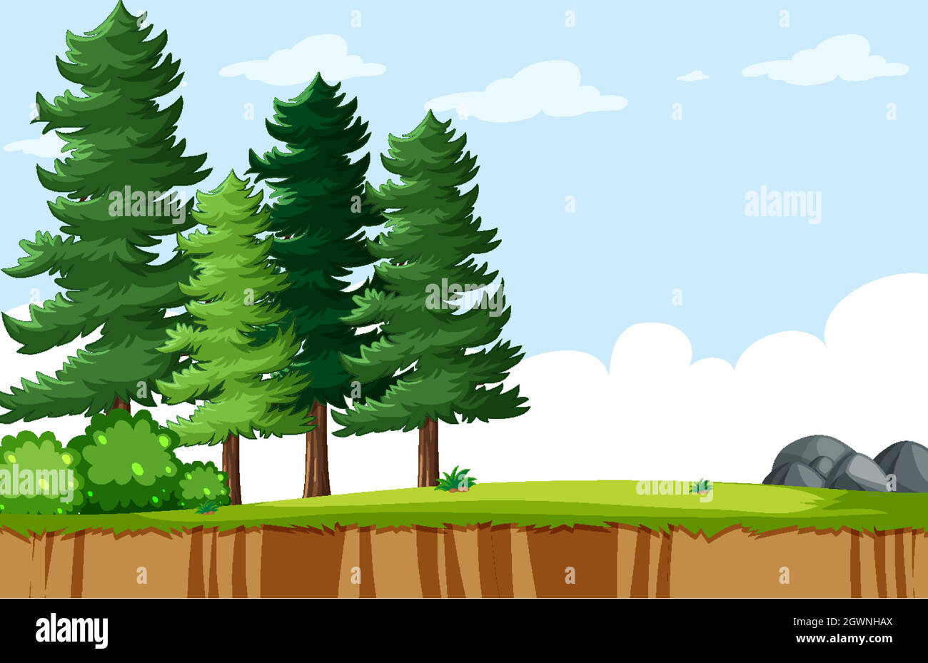 Empty background nature park scenery Stock Vector Image & Art - Alamy