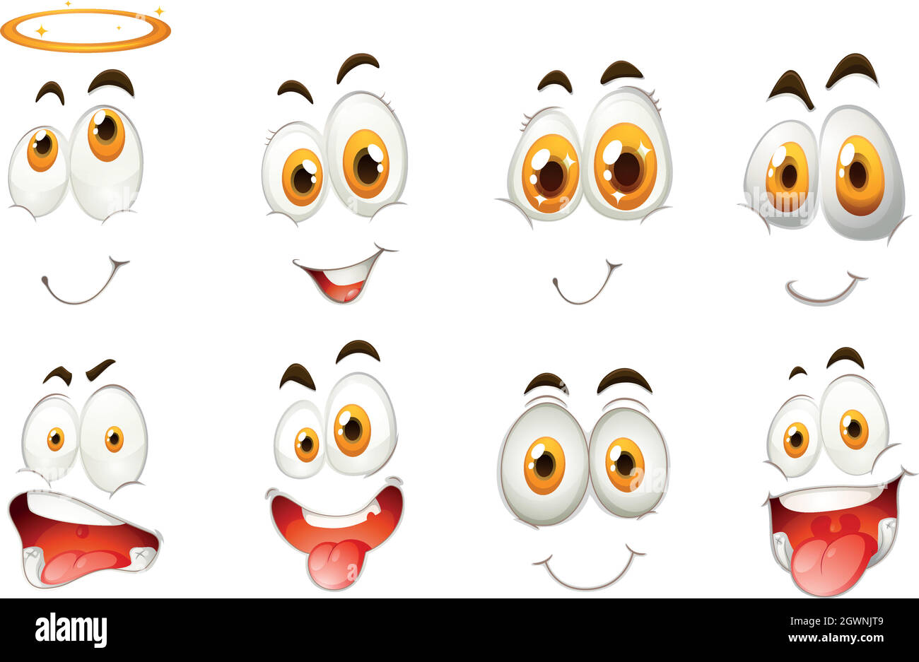 Human face expressions drawing hi-res stock photography and images - Alamy