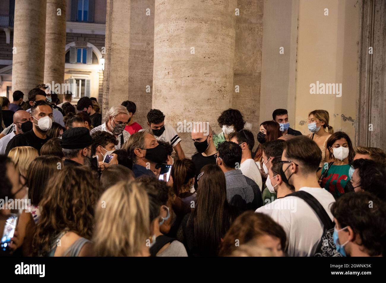 Rome, Italy. 01st Oct, 2021. The sculptor Jago exhibits "Pietà" inside ...