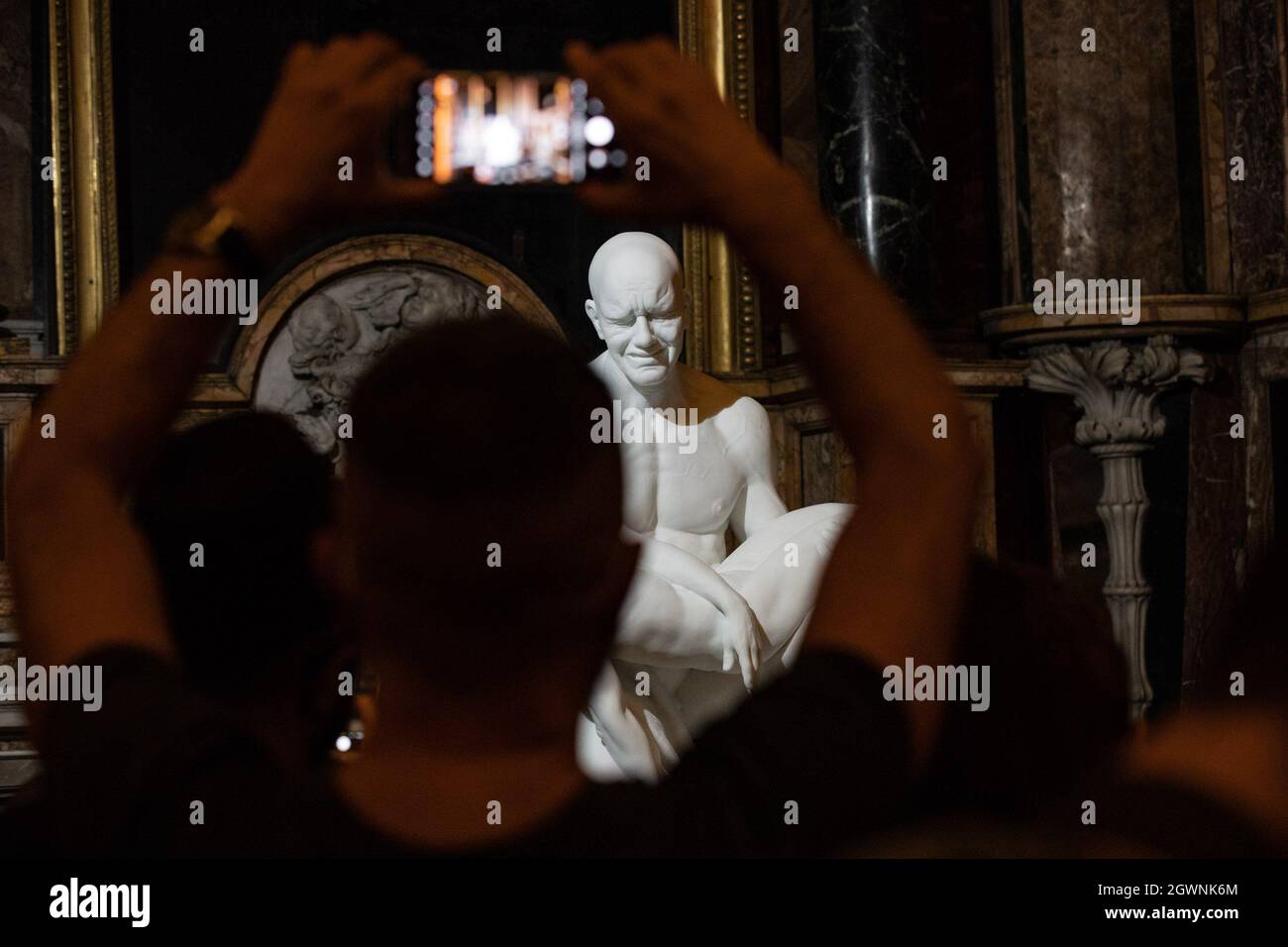 Rome, Italy. 01st Oct, 2021. The sculptor Jago exhibits "Pietà" inside ...