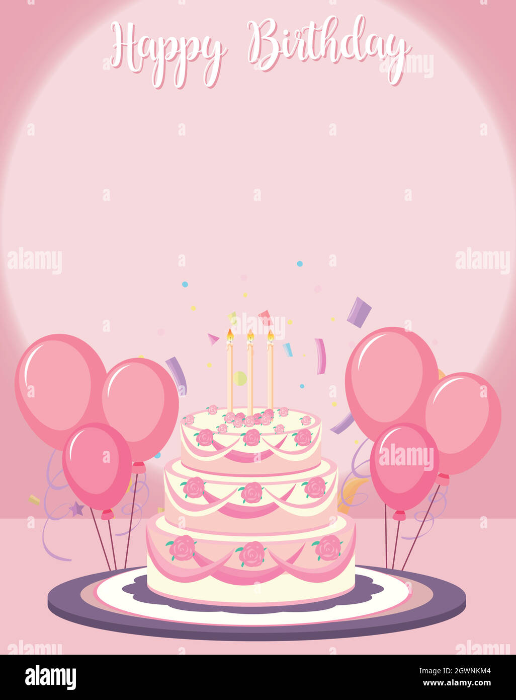A birthday card template Stock Vector Image & Art - Alamy