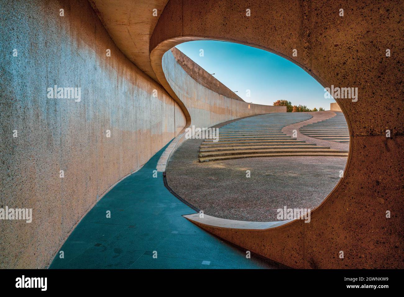 View Of Empty Arched Structure Stock Photo - Alamy