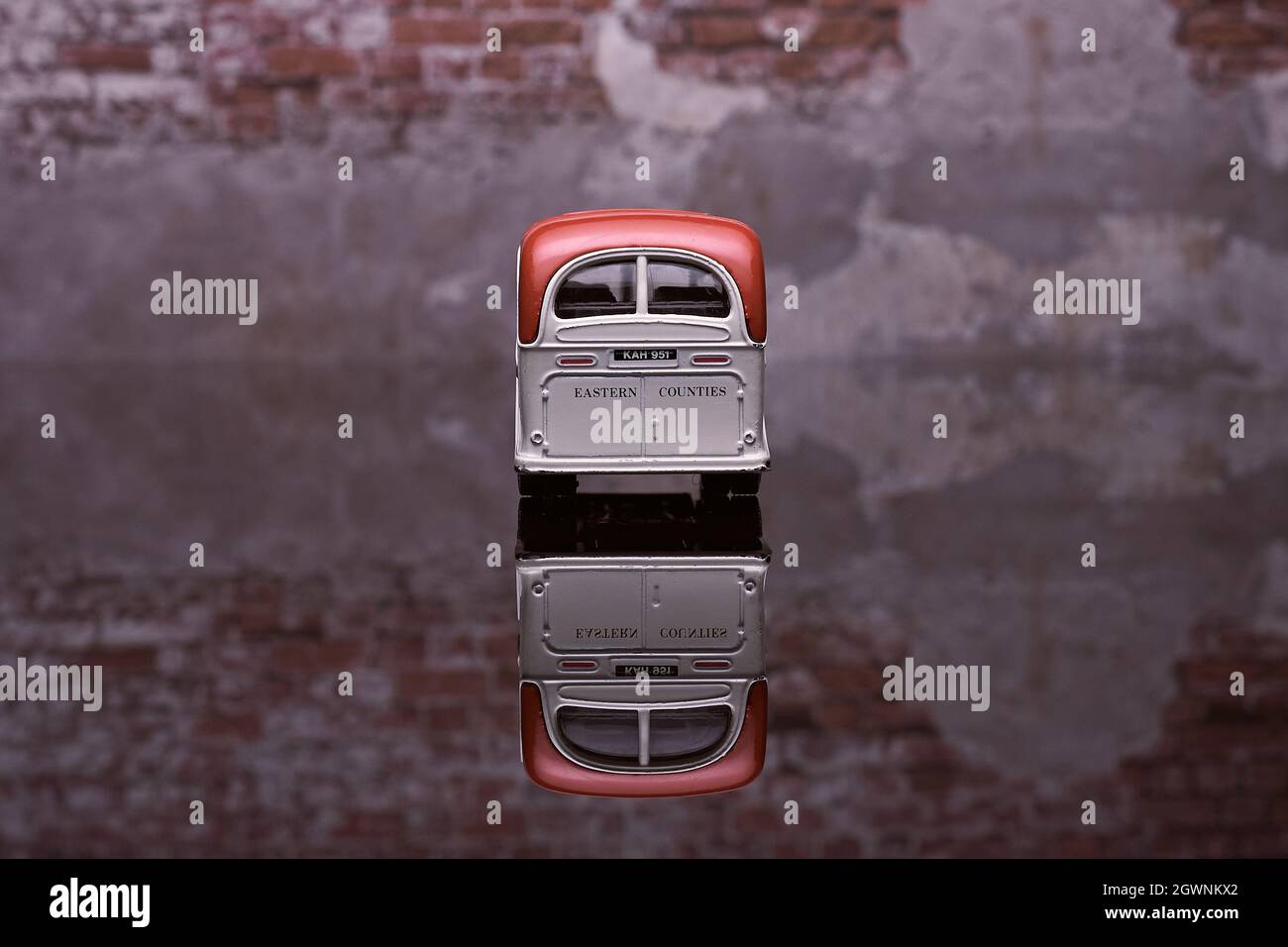 British bus back hi-res stock photography and images - Alamy