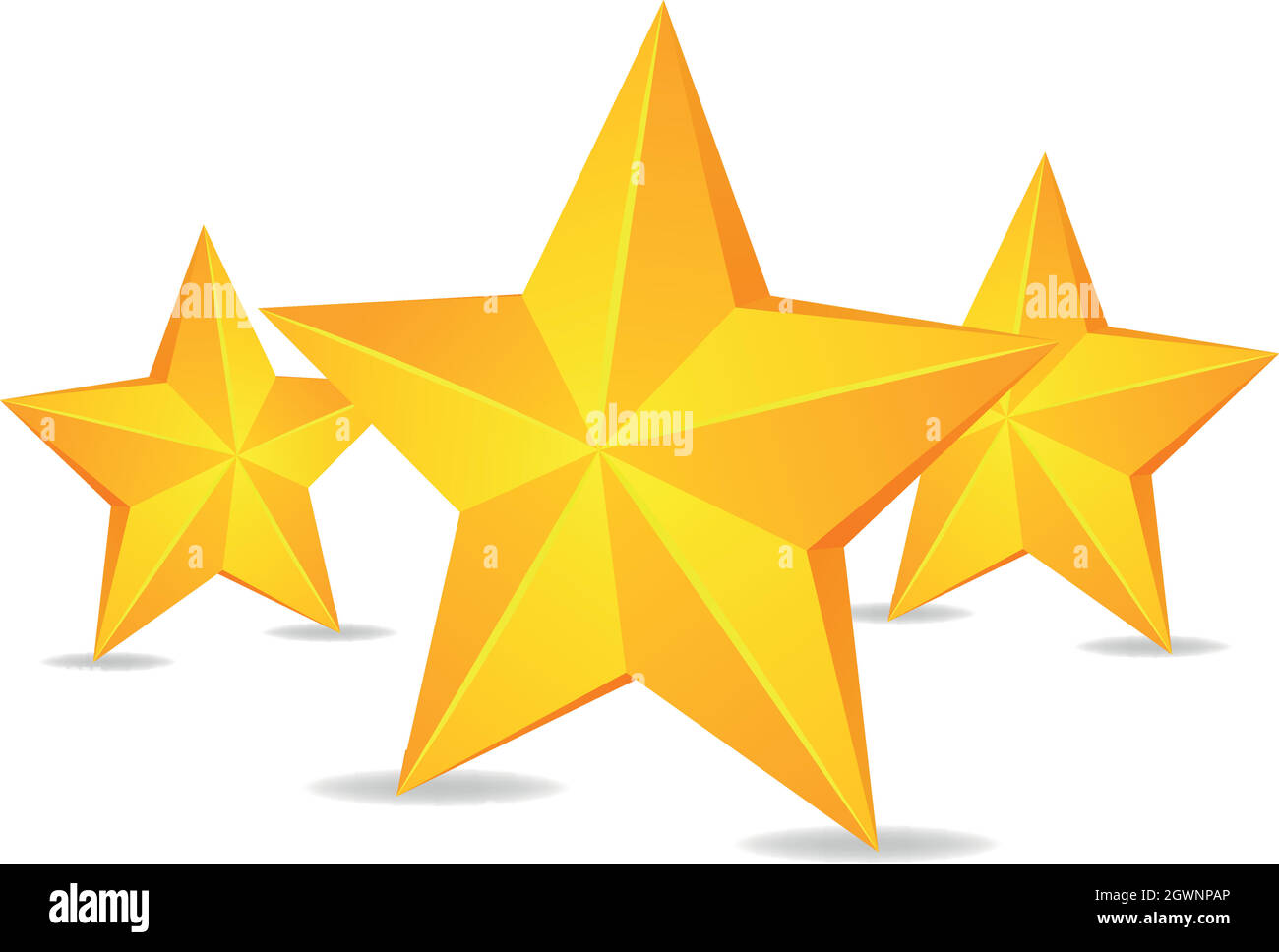 Three stars on white background Stock Vector Image & Art - Alamy