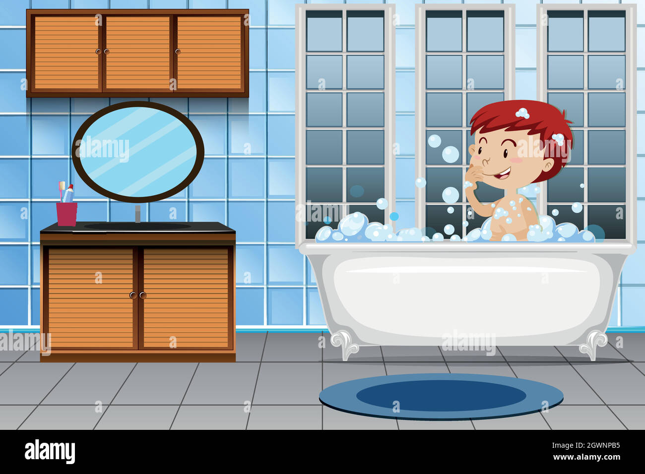 Boy taking a picture Stock Vector Images - Alamy