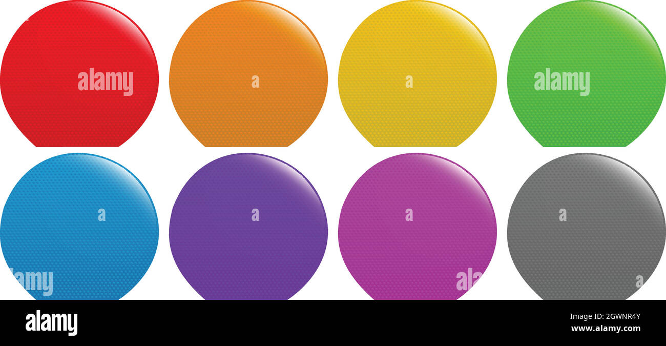 Colorful buttons on white Stock Vector Image & Art - Alamy