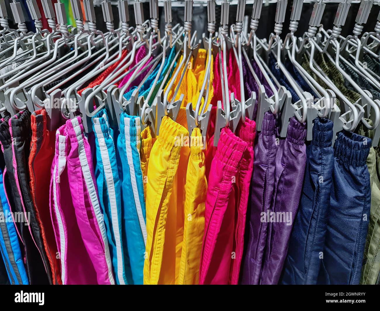 Clothing rack shorts hi-res stock photography and images - Alamy