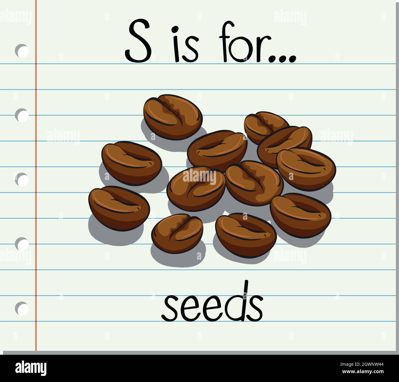 Coffee beans letters Stock Vector Images - Alamy