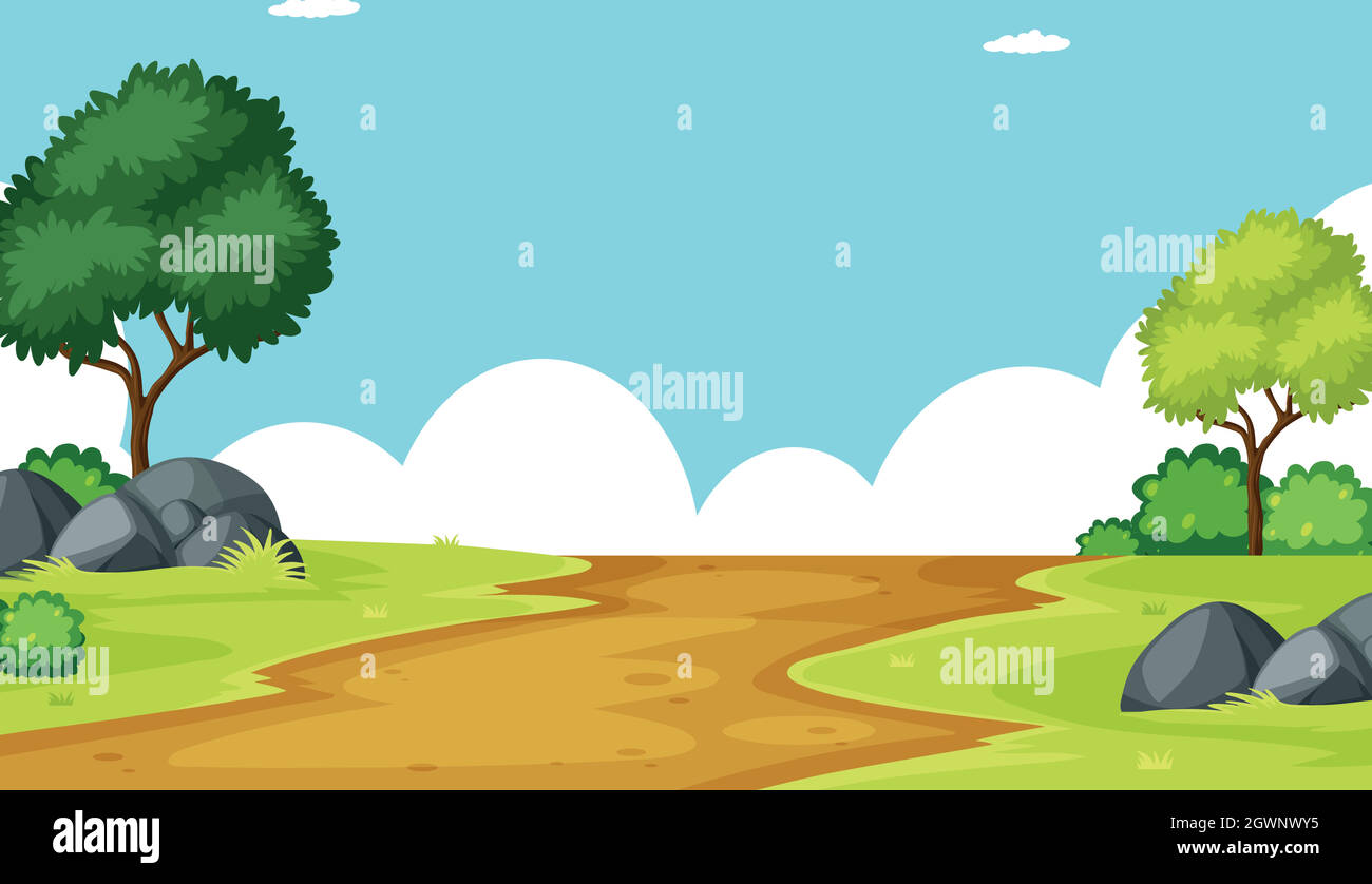 Outdoor landscape background scene Stock Vector Image & Art - Alamy