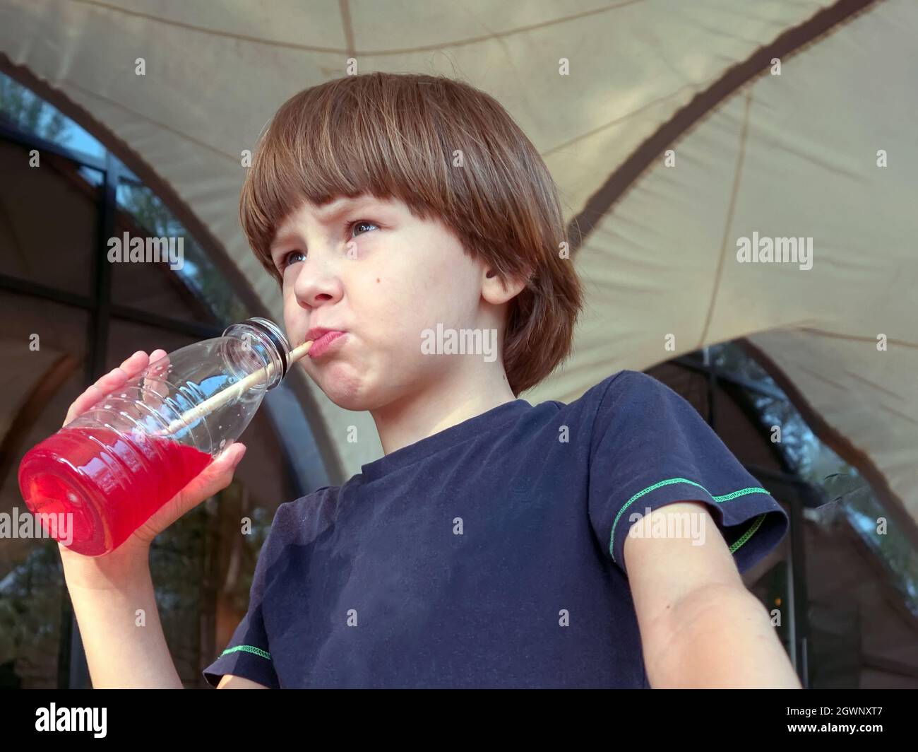 Drinking soft drink through a straw hi-res stock photography and images - Alamy