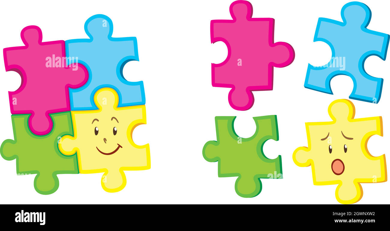Together and apart Stock Vector Images - Alamy