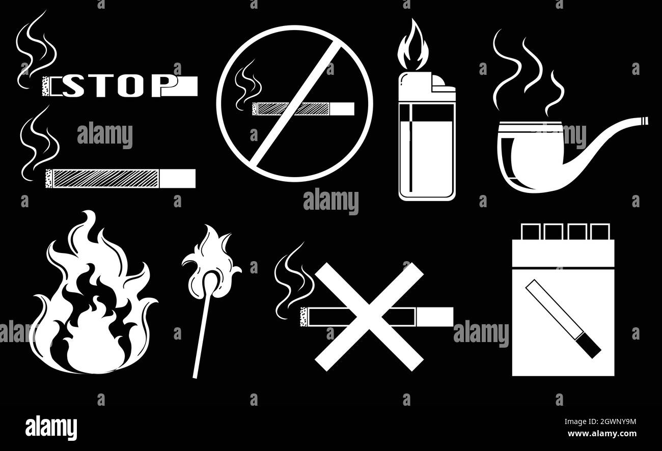 Cartoon no smoking signs hi-res stock photography and images - Alamy