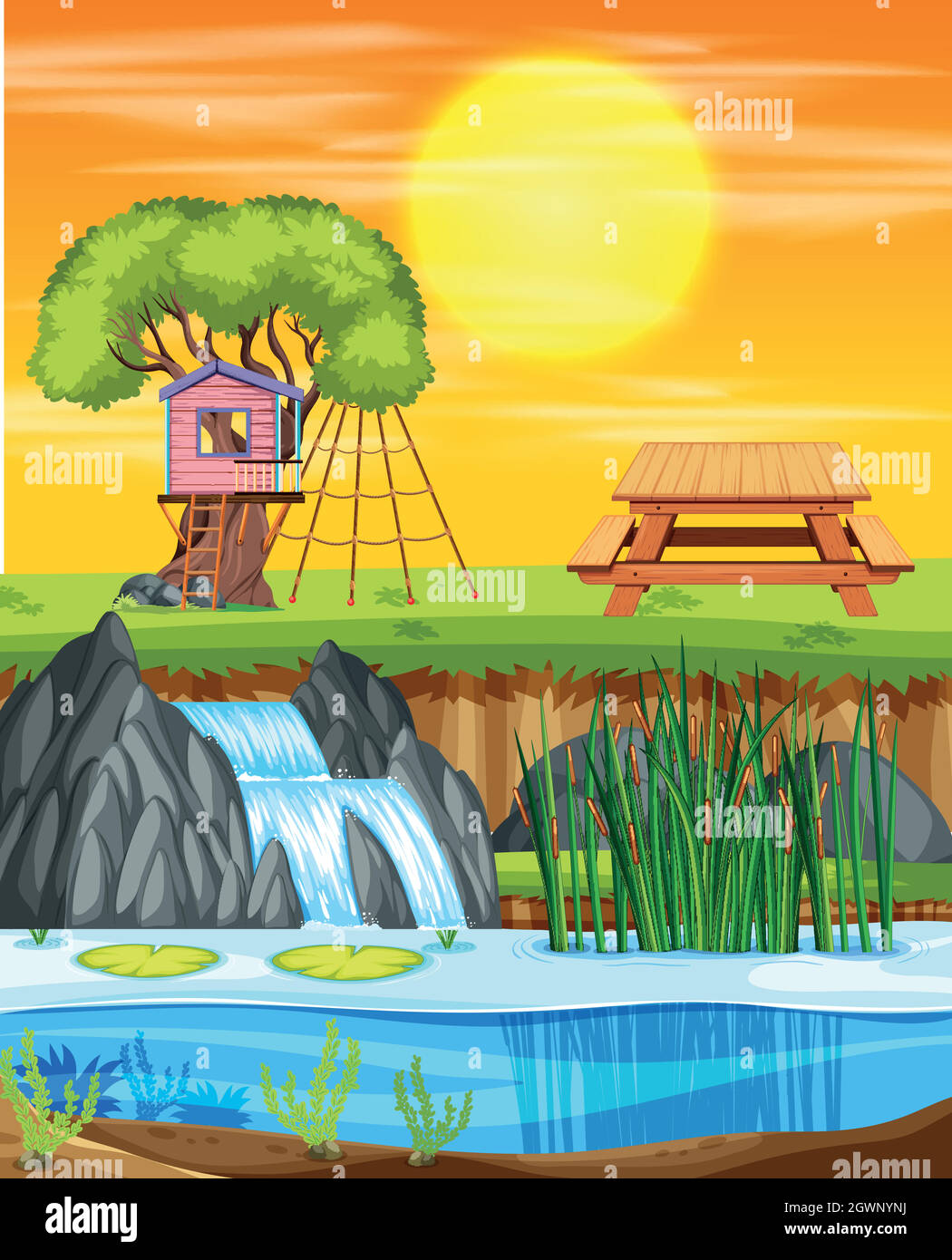 Bench house Stock Vector Images - Alamy