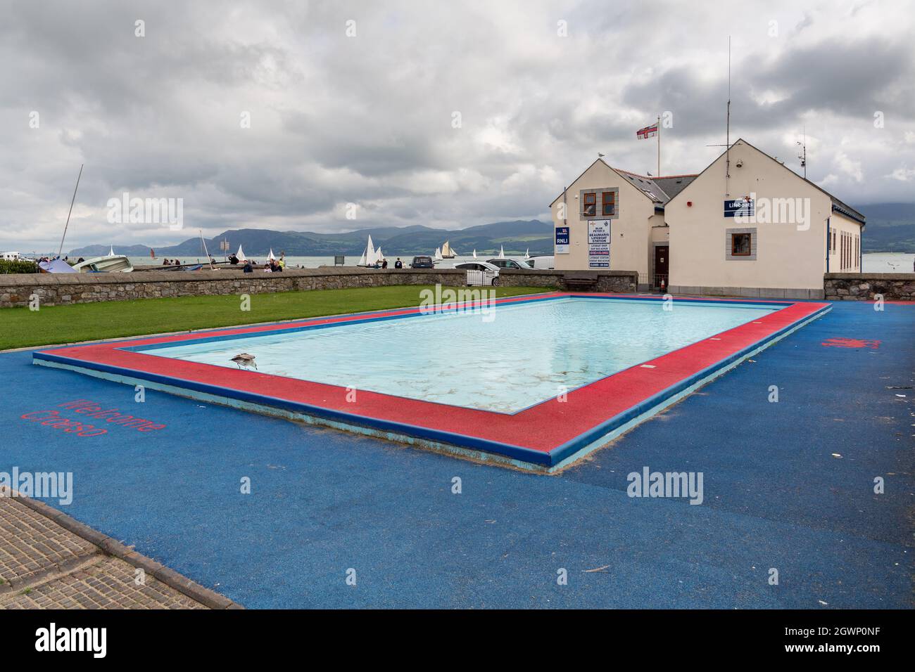 Beaumaris, Wales: RNLI Lifeboat station and boating pool, Anglesey ...