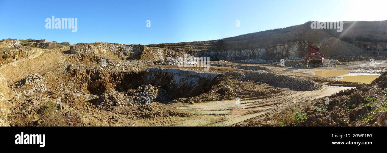 A dry landscape with mountains during daylight Stock Photo - Alamy