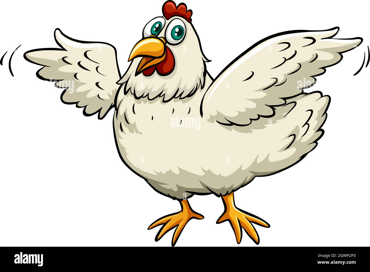 Chicken laying egg Stock Vector Images - Alamy