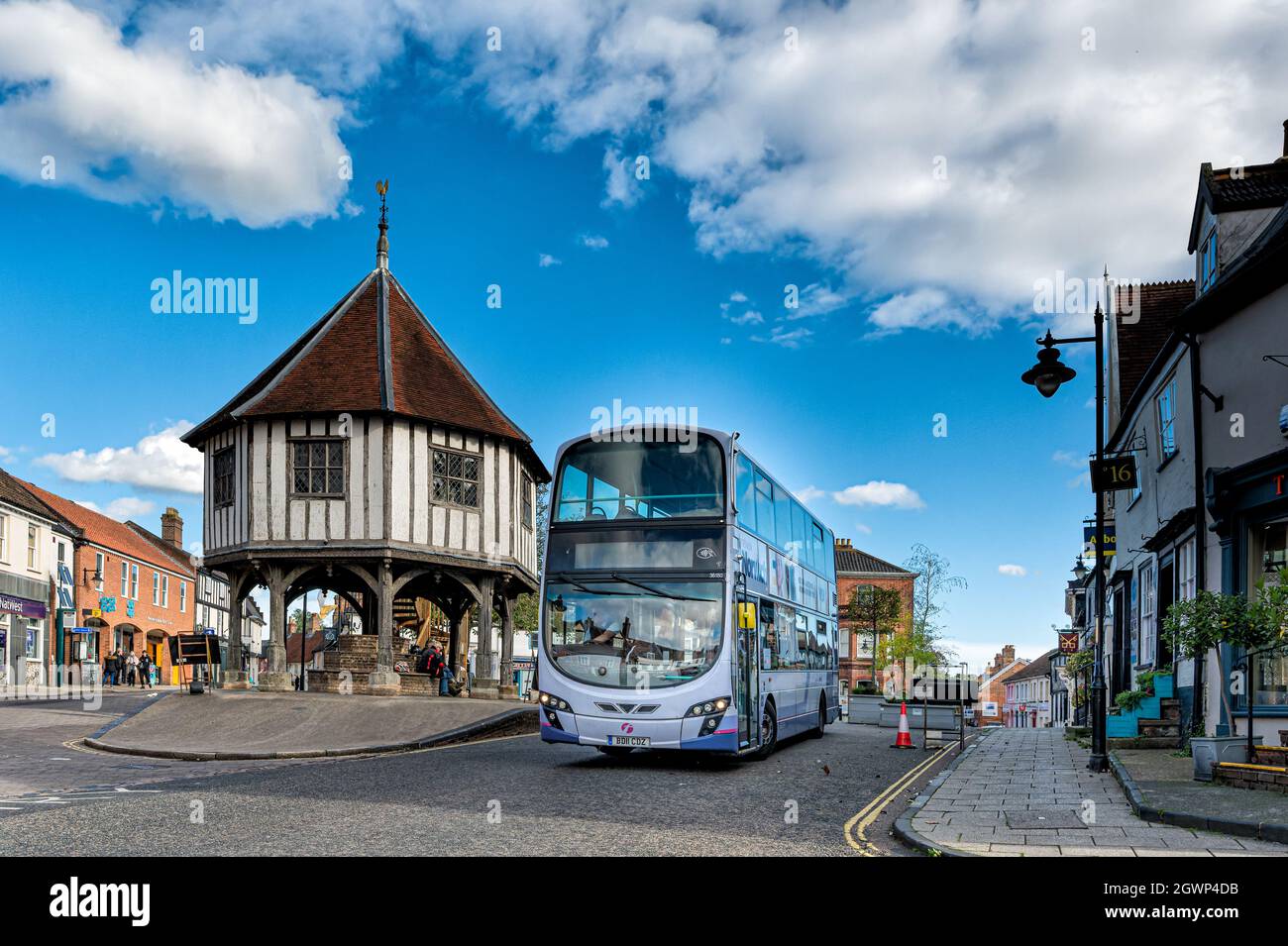 Sunday in the Ancient Market Town of Wymondham, Norfolk, UK Stock Photo ...