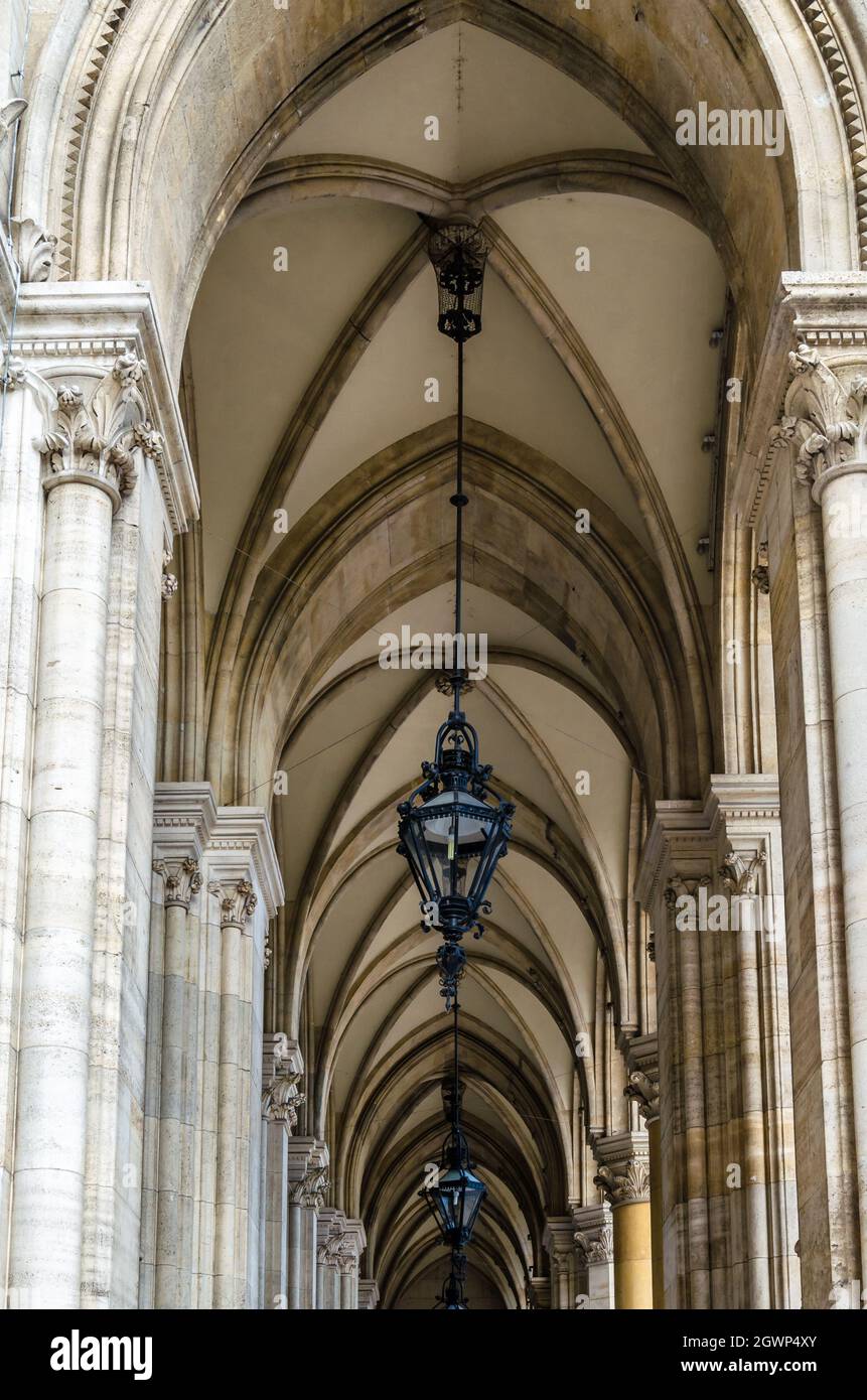 Urban details, architecture in the city of Vienna, Austria Stock Photo ...