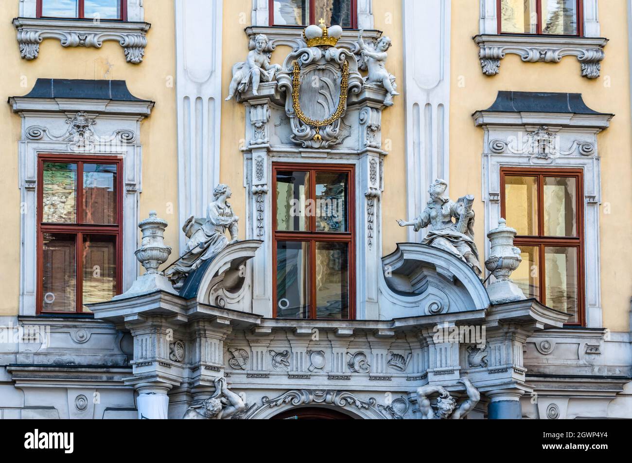 Urban details, architecture in the city of Vienna, Austria Stock Photo ...