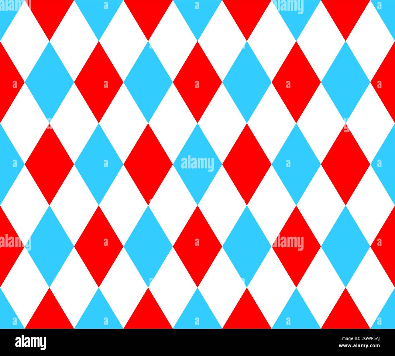 Harlequin seamless pattern. Circus background with with blue, red and ...