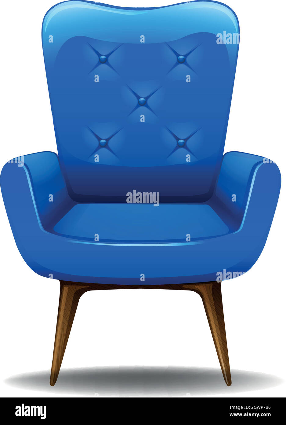 Cartoon old armchair Cut Out Stock Images & Pictures - Alamy