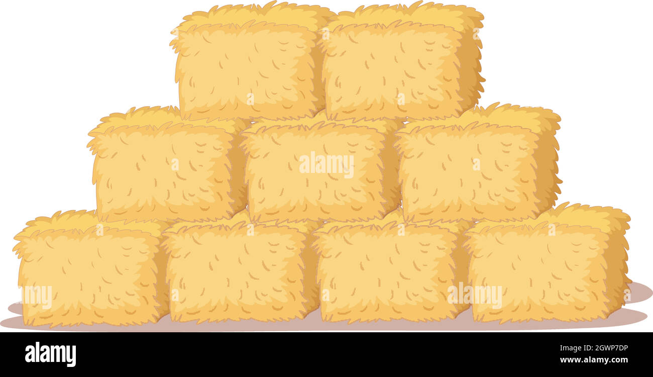 Isolated stack of straw Stock Vector Image & Art - Alamy