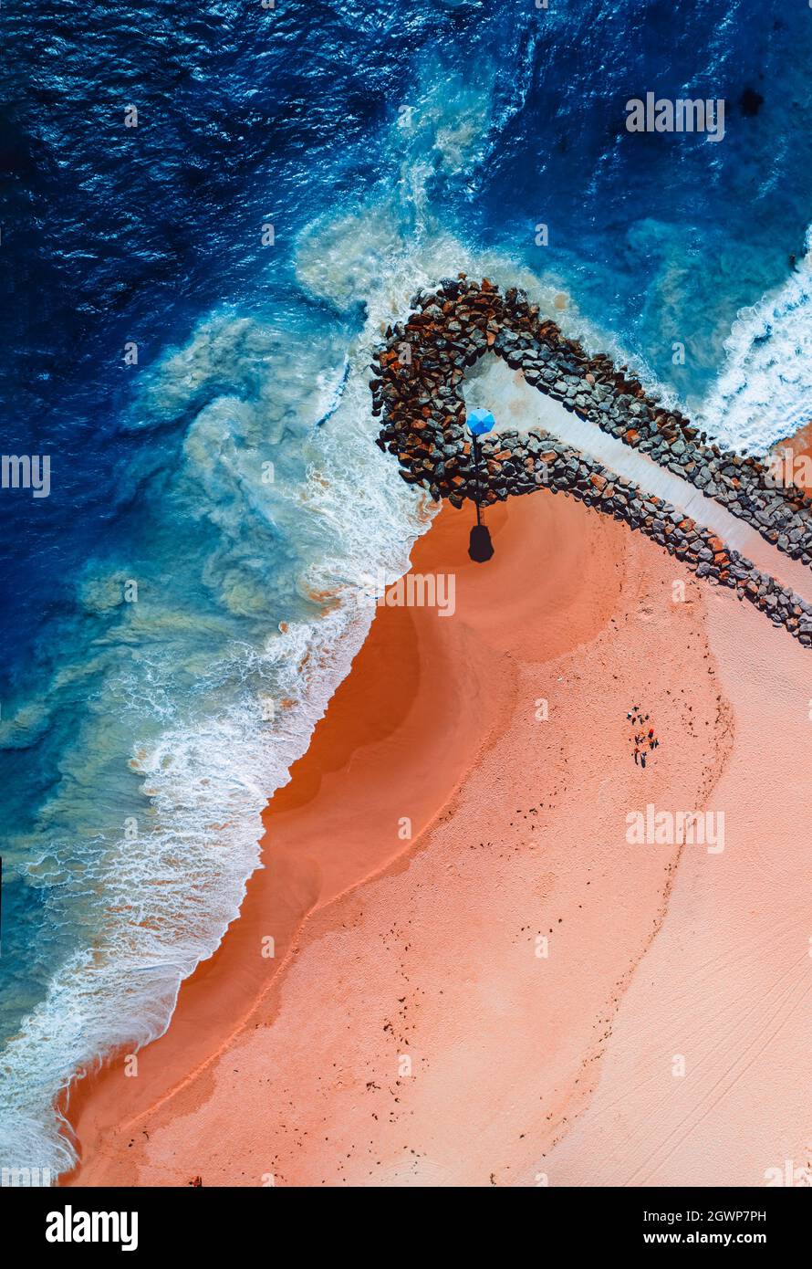 Beach groin aerial hi-res stock photography and images - Alamy