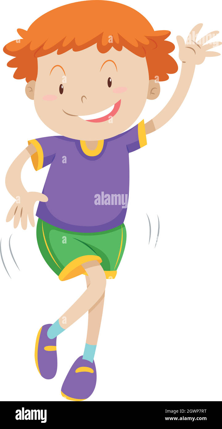 Little boy dancing alone Stock Vector Image & Art - Alamy