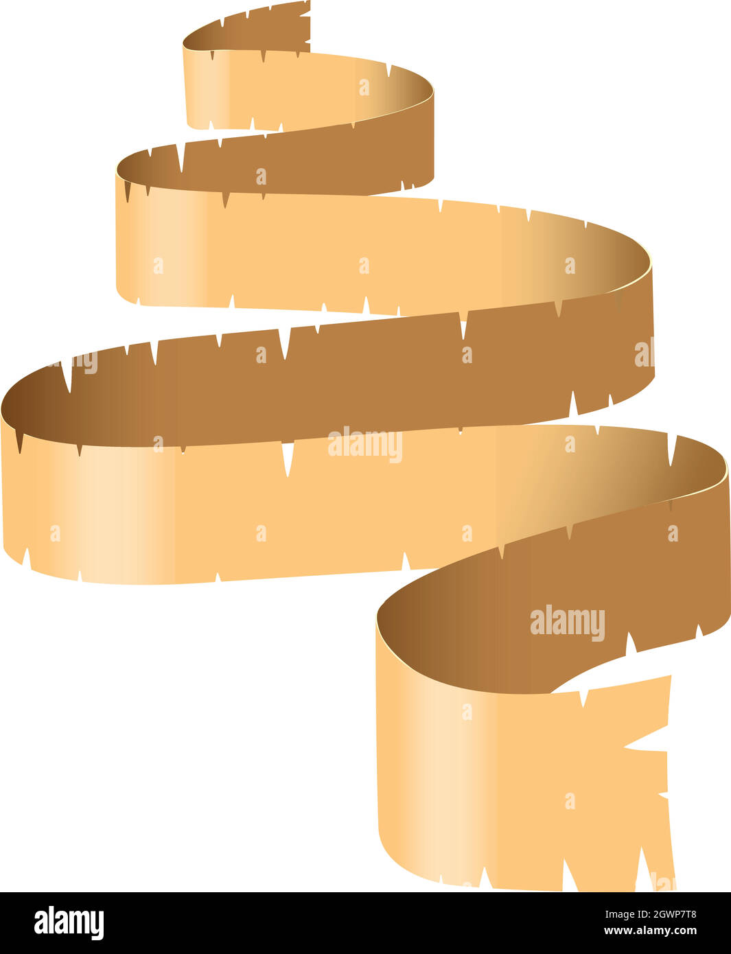 Roll of brown paper Stock Vector Image & Art - Alamy