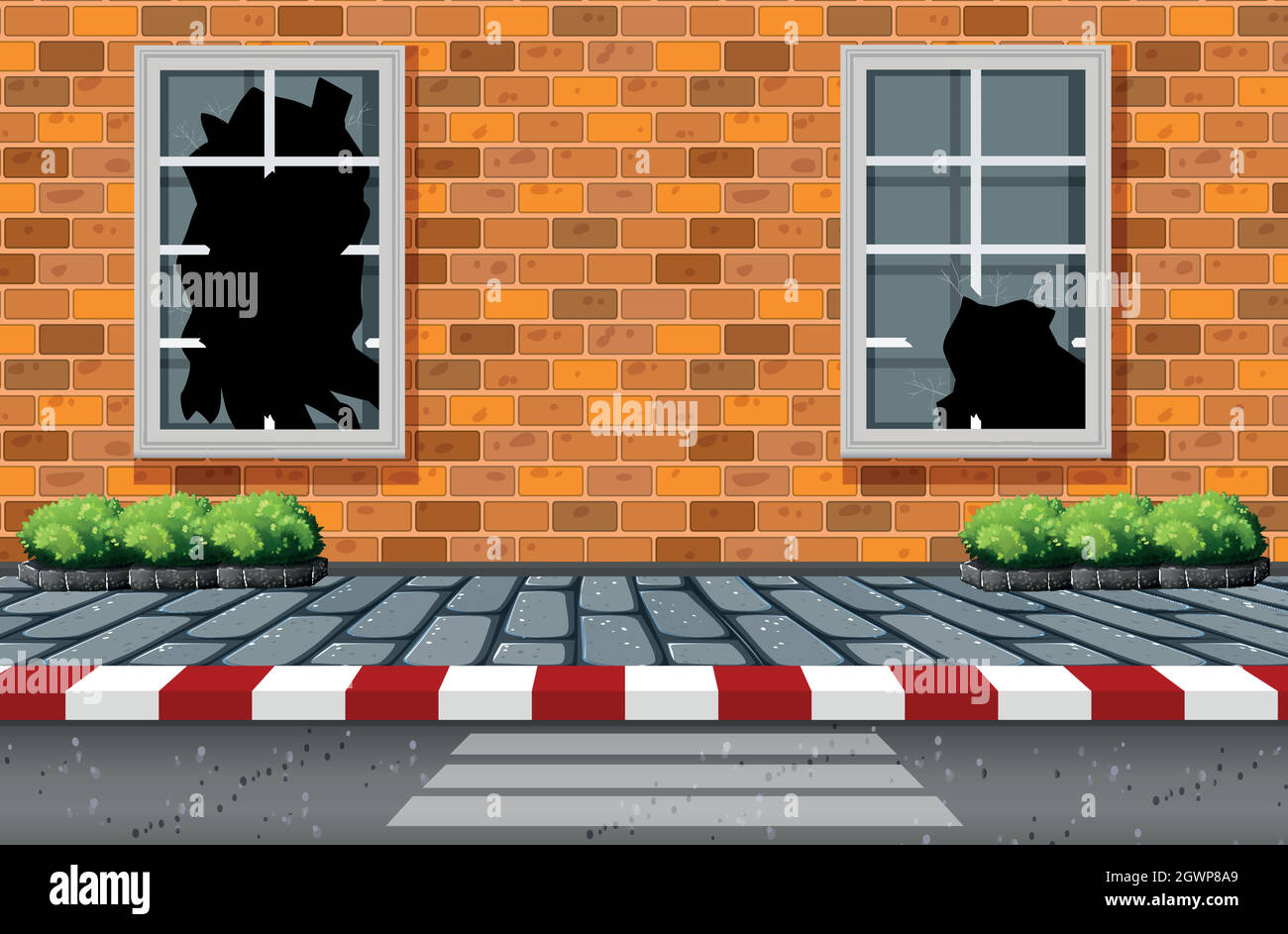 Smashed picture Stock Vector Images - Alamy