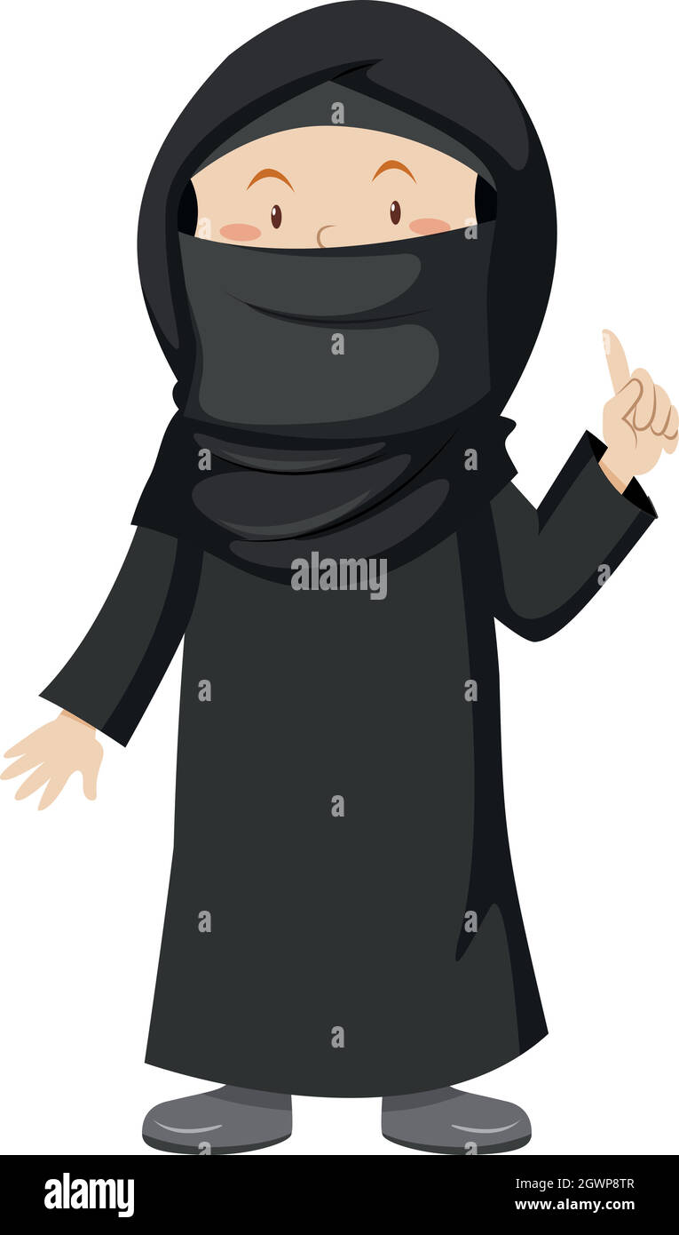 Islamic woman female in Stock Vector Images - Alamy