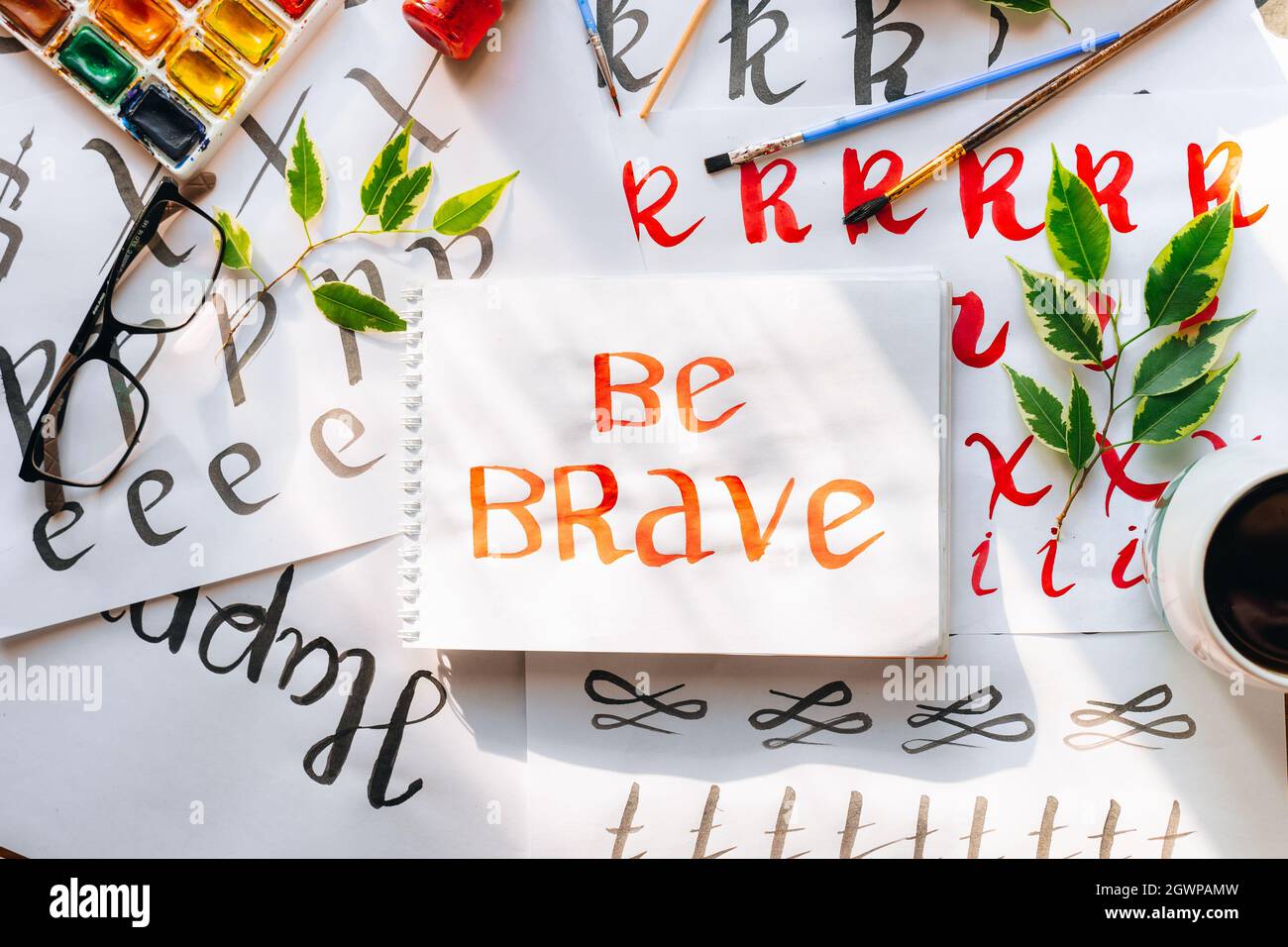 Black cursive letters hi-res stock photography and images - Alamy