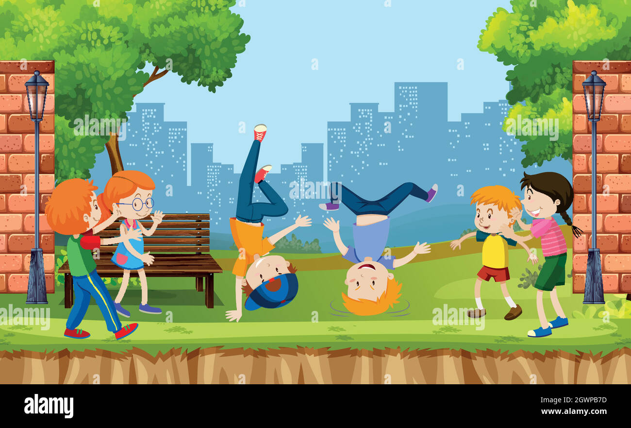 Child street dance Stock Vector Images - Alamy