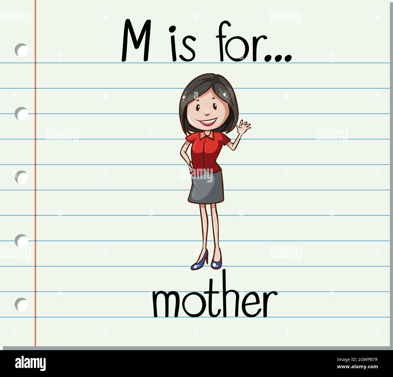 Alphabet M is for mother Stock Vector Image & Art - Alamy