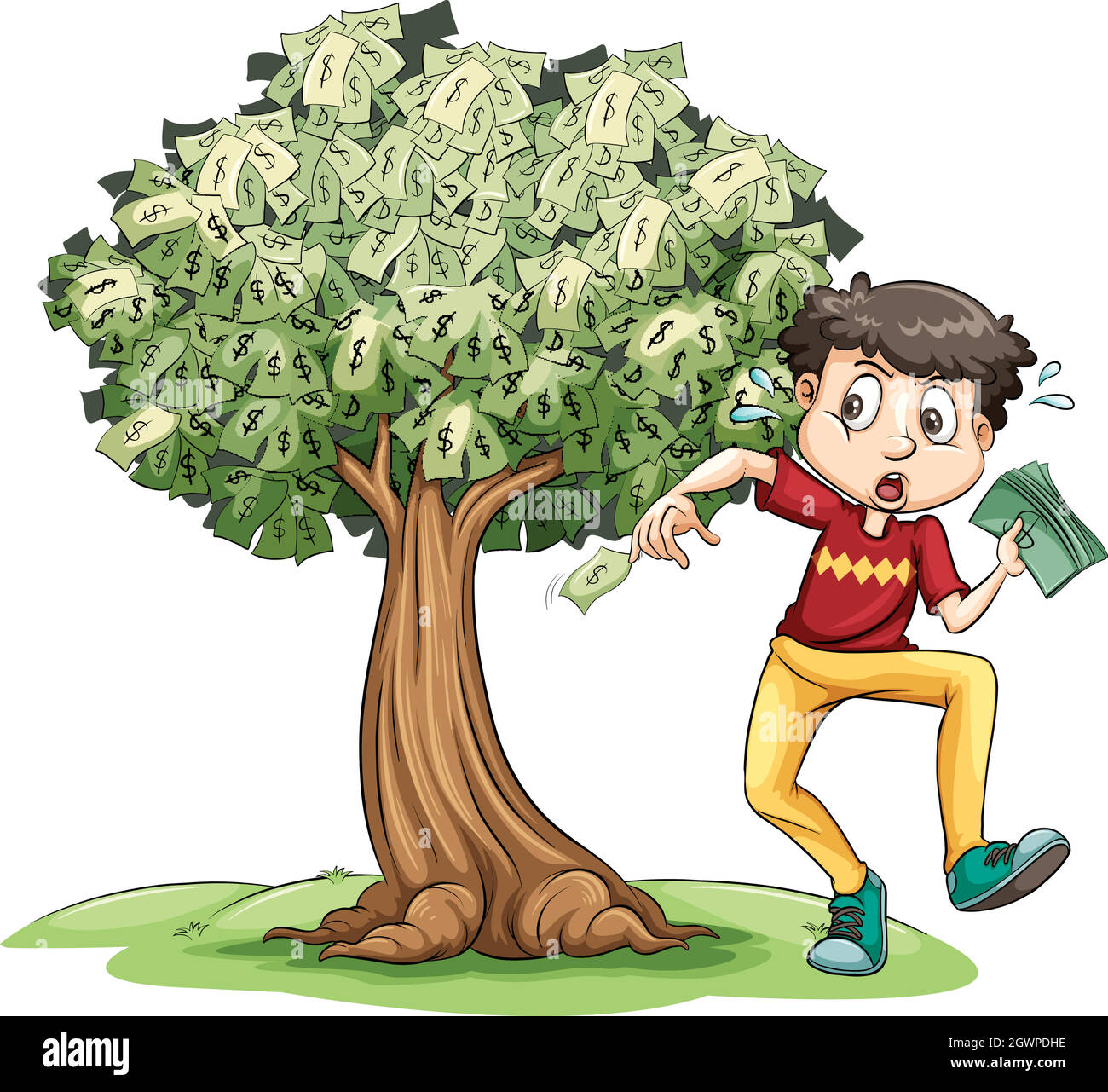 Money tree in business Stock Vector Images - Alamy