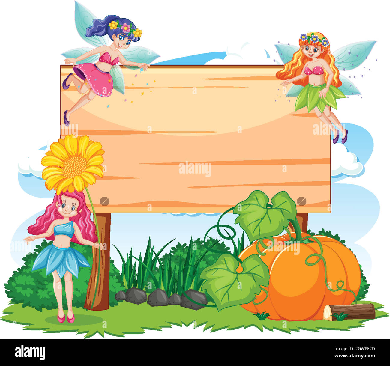 Landscape background in banner Cut Out Stock Images & Pictures - Alamy