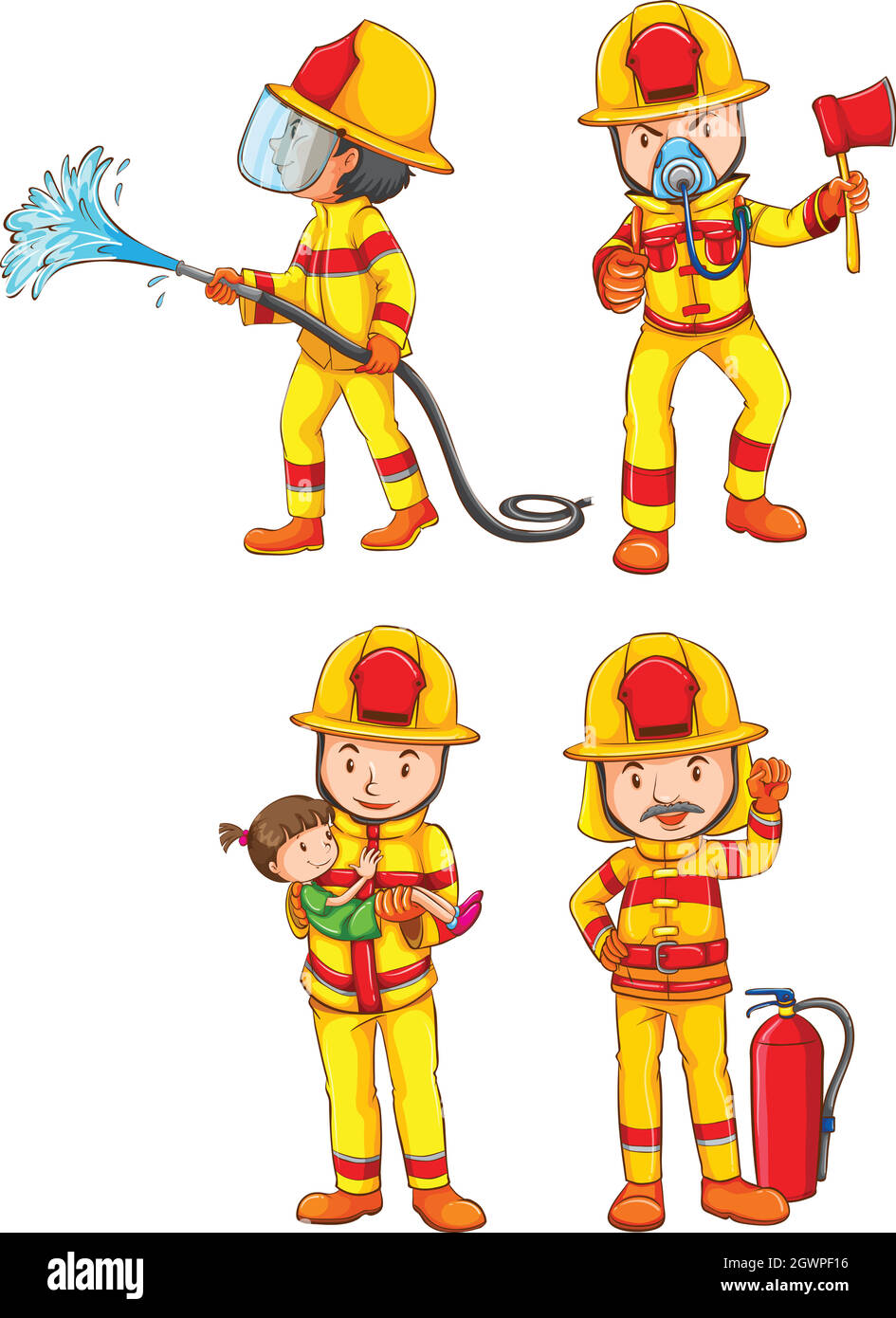 Brave men group Stock Vector Images - Alamy