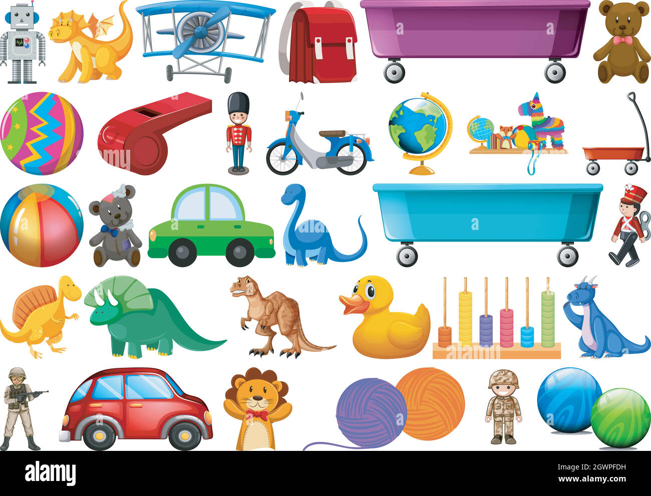 Toys plane Stock Vector Images - Alamy