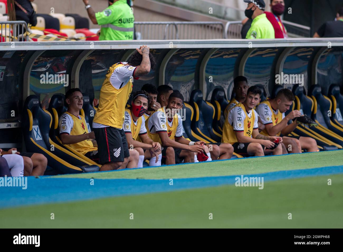 Rio De Janeiro, Brazil. 03rd Oct, 2021. PR held at Maracanã Stadium ...