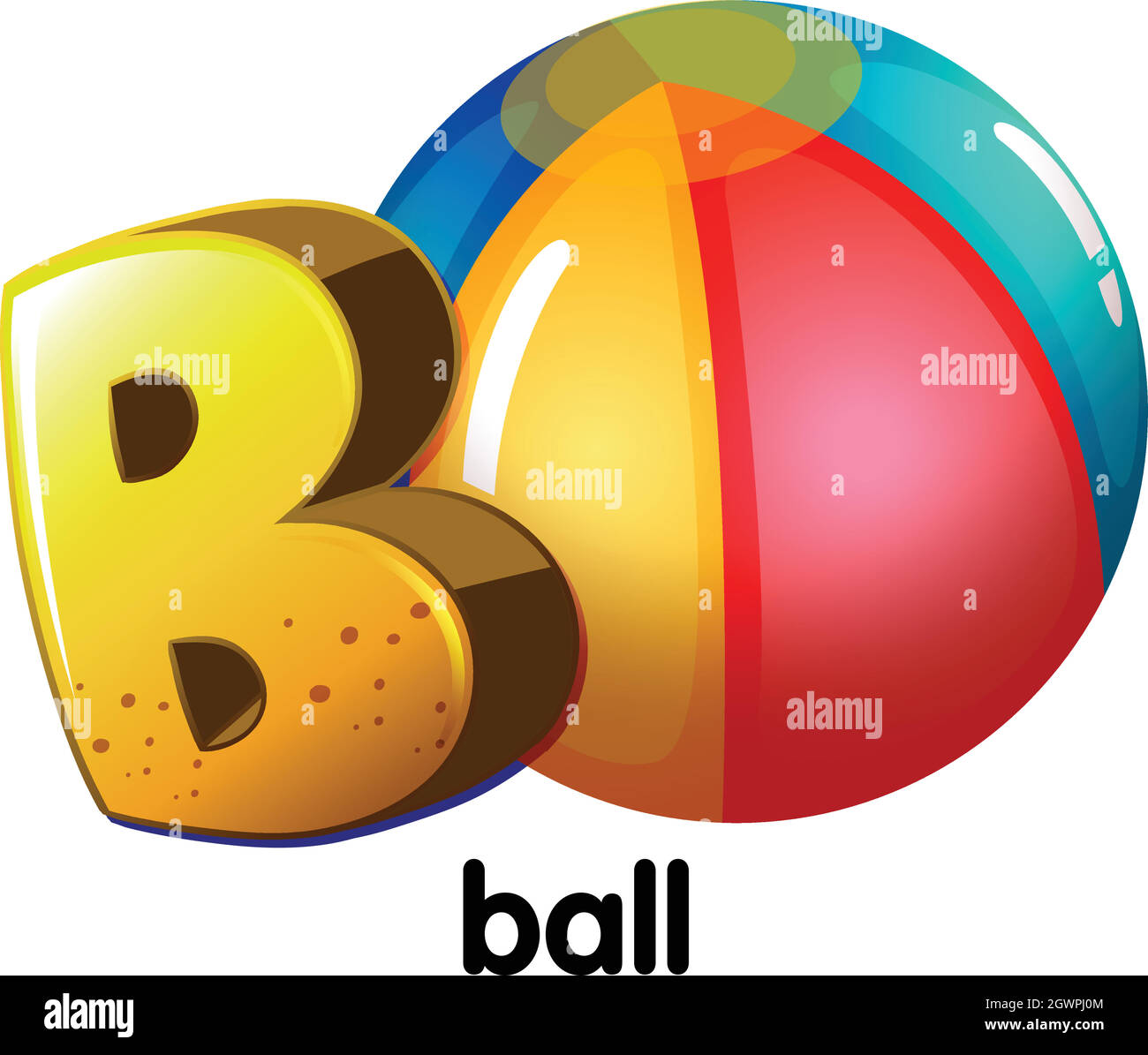 A letter B for ball Stock Vector Image & Art - Alamy