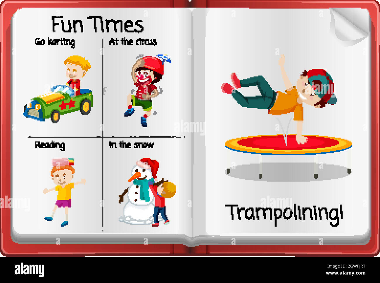 Open activity diary page Stock Vector Image & Art - Alamy