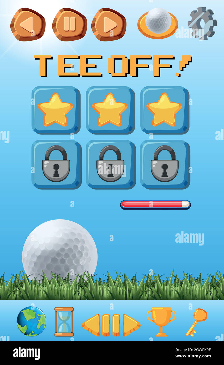 A golf game template Stock Vector Image & Art - Alamy