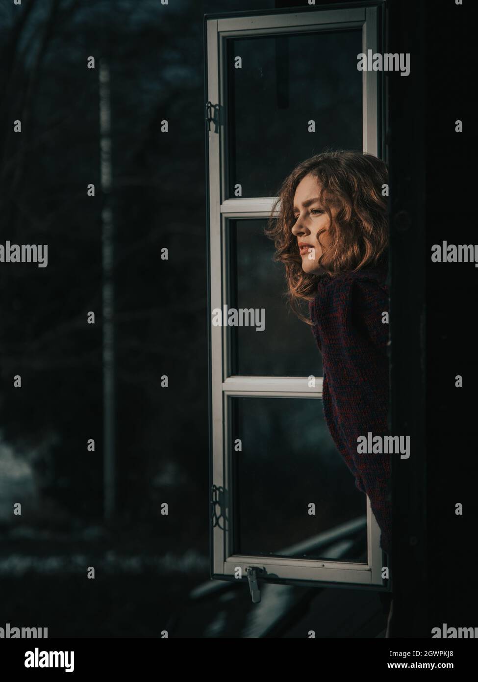 Women breath window hi-res stock photography and images - Alamy