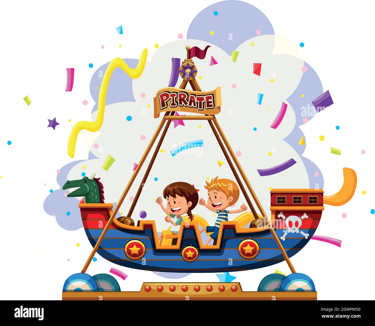 Viking ship ride hi-res stock photography and images - Alamy